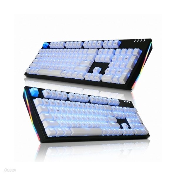 COX CK8000 V광축 완전방수 크리스탈 키캡 교체축 사이드 RGB 게이밍 (클릭) - 예스24