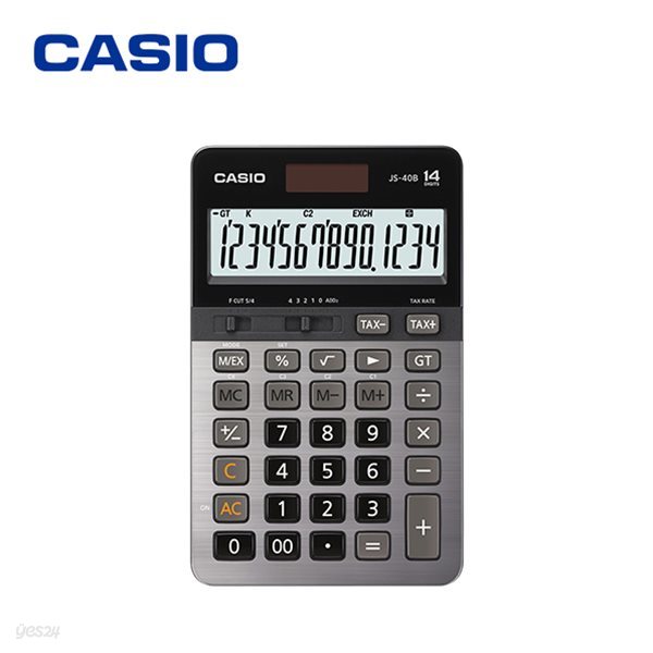 [CASIO] 카시오 계산기 JS-40B 14단 그레이 - 예스24