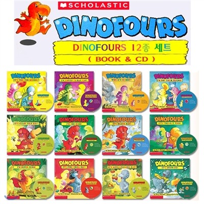 [공룡유치원 영문판] Dinofours 12종 세트 (Paperback(12)+CD(12)) - 예스24