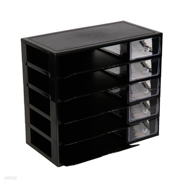 [5단/블랙] A4정리함 /멀티 다용도 서랍 책상정리함/5B-AAAAA - 예스24