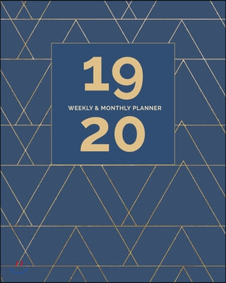 2019 - 2020 Planner Weekly and Monthly: Calendar View + Academic Year ...
