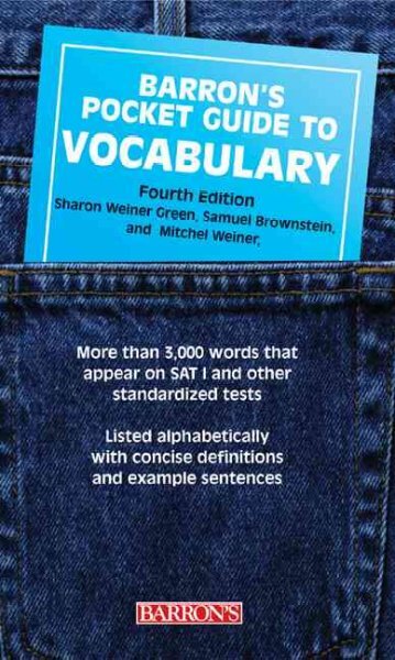 Barron's Pocket Guide to Vocabulary - 예스24