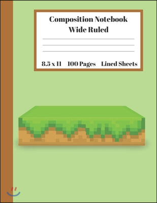 Composition Notebook Wide Ruled Lined Sheets: Pretty Under 11 Dollar ...