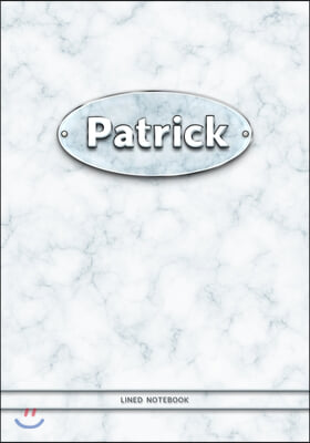 Patrick - Lined Notebook: College Ruled Blank Pages Plus Extra Date ...