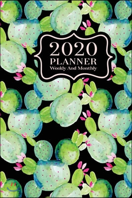 2020 Planner Weekly And Monthly: 2020 Planner Cactus - Jan To Dec ...