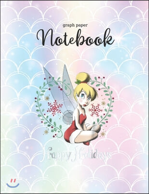 Graph Paper Notebook: Disney Tangled Rapunzel Floral Sketch Portrait ...