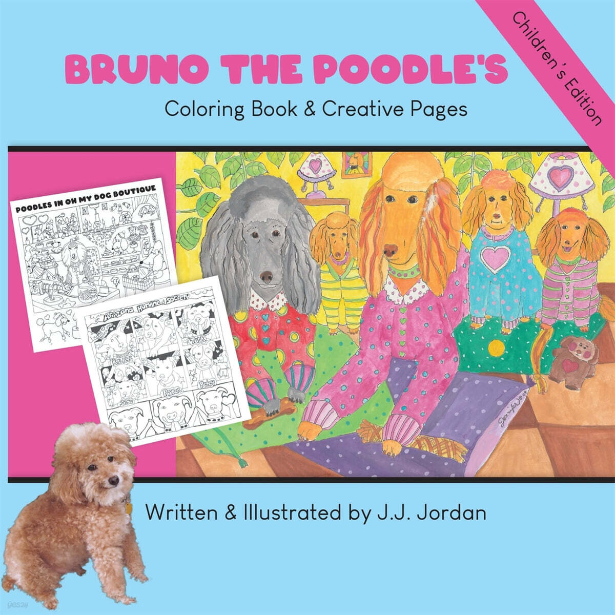 Bruno the Poodle's Coloring Book & Creative Pages: Color, write, draw ...