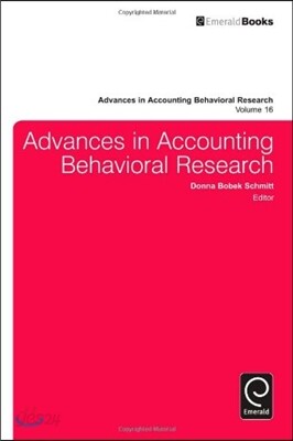 Advances in Accounting Behavioral Research - 예스24