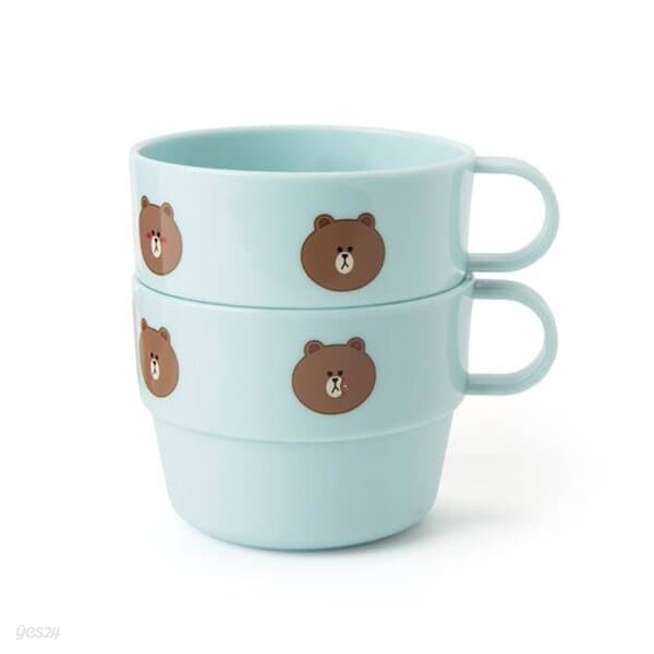 라인프렌즈 초코 피크닉 물컵 220ml 2p set - 예스24