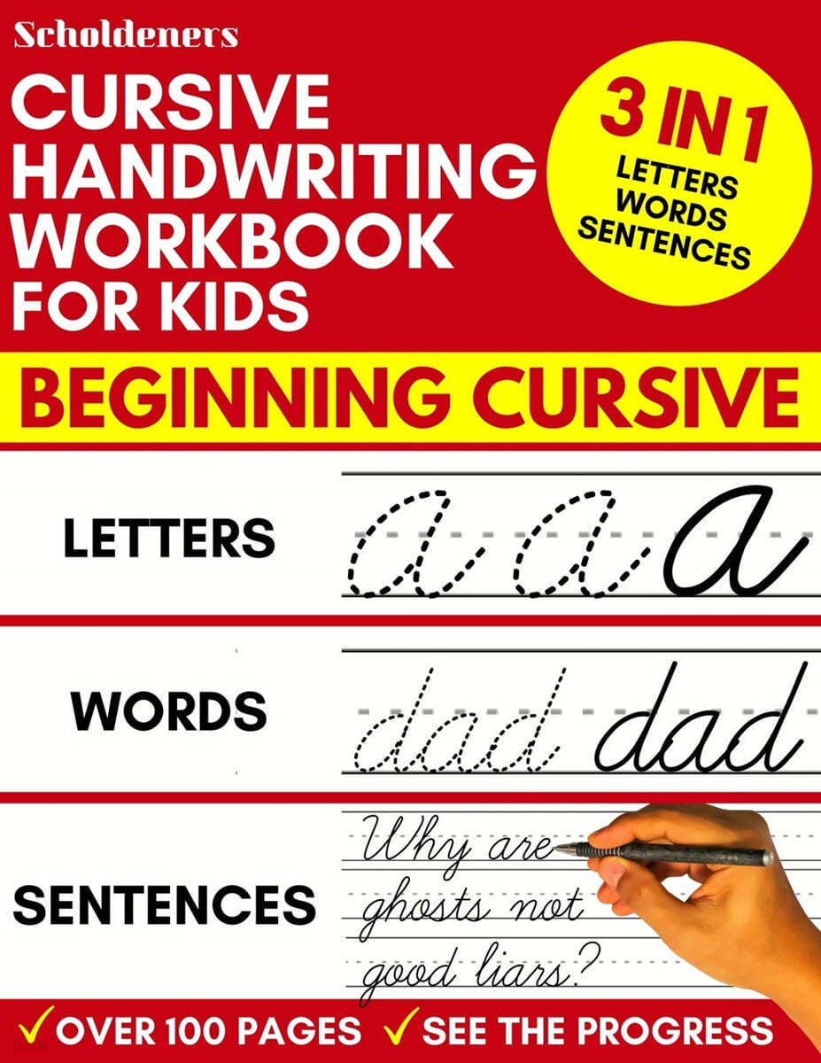 Cursive Handwriting Workbook for Kids: 3-in-1 Writing Practice Book to ...