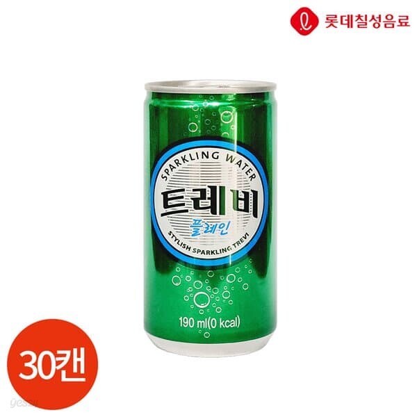 롯데 트레비 플레인 캔 190ml x 30캔 - 예스24
