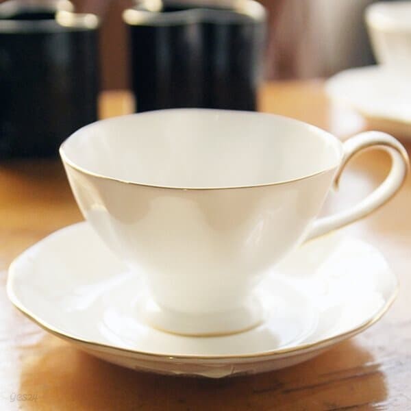 [HEIM] 본차이나 골드라인 커피잔 2인 set - 예스24