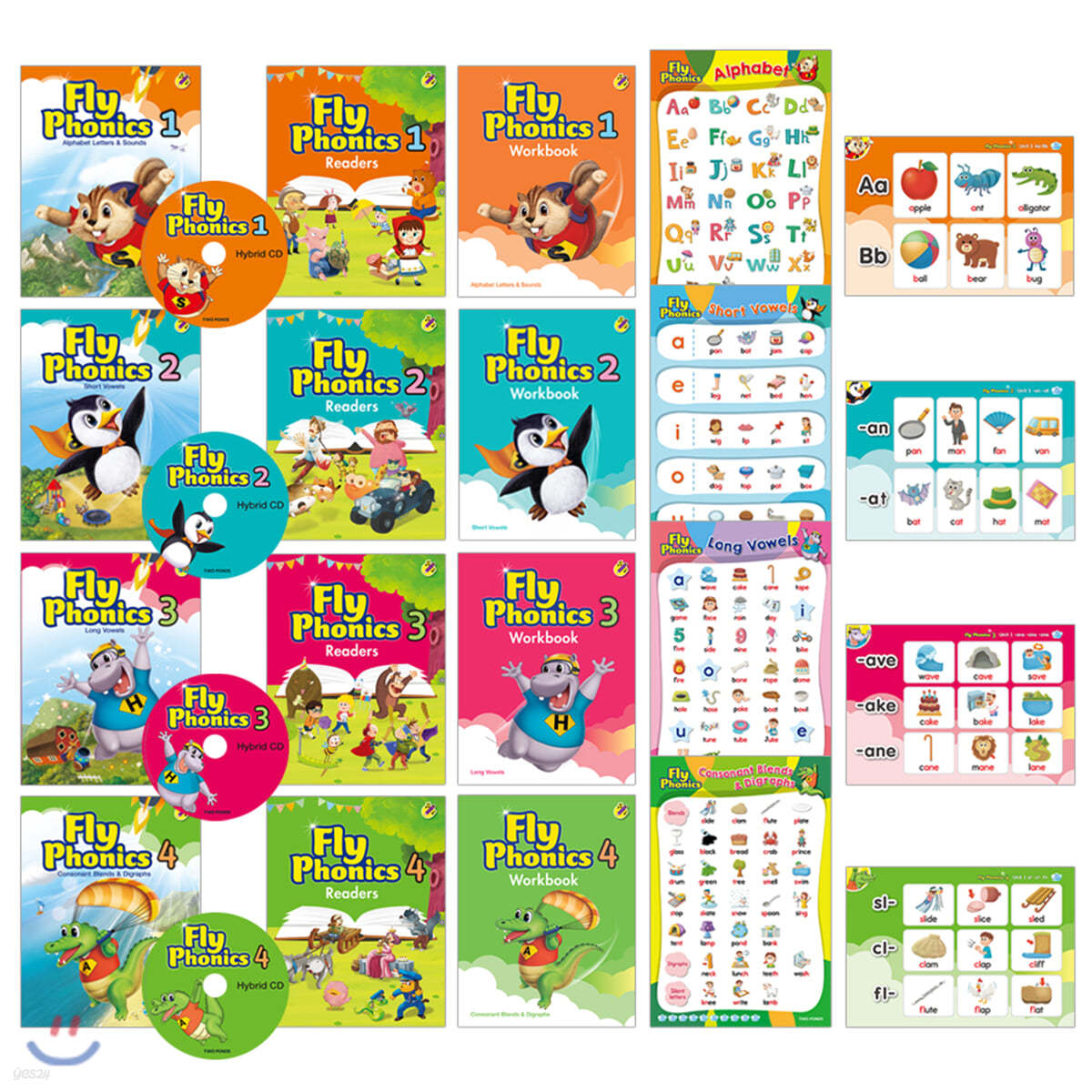 플라이 파닉스 풀세트 (사운드펜 미포함) : Fly Phonics Full Set - 예스24