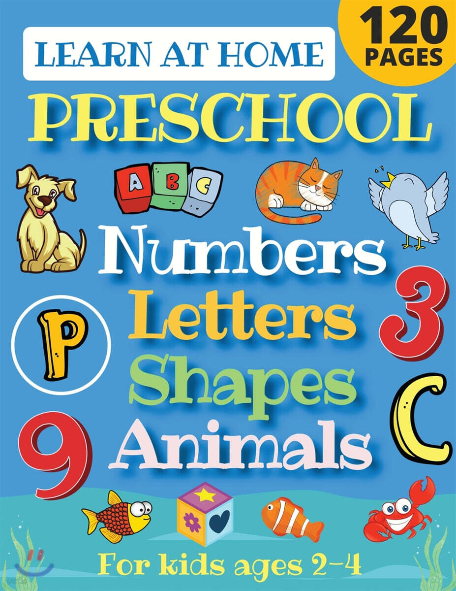 Learn at Home Preschool Numbers, Letters, Shapes & Animals for Kids ...