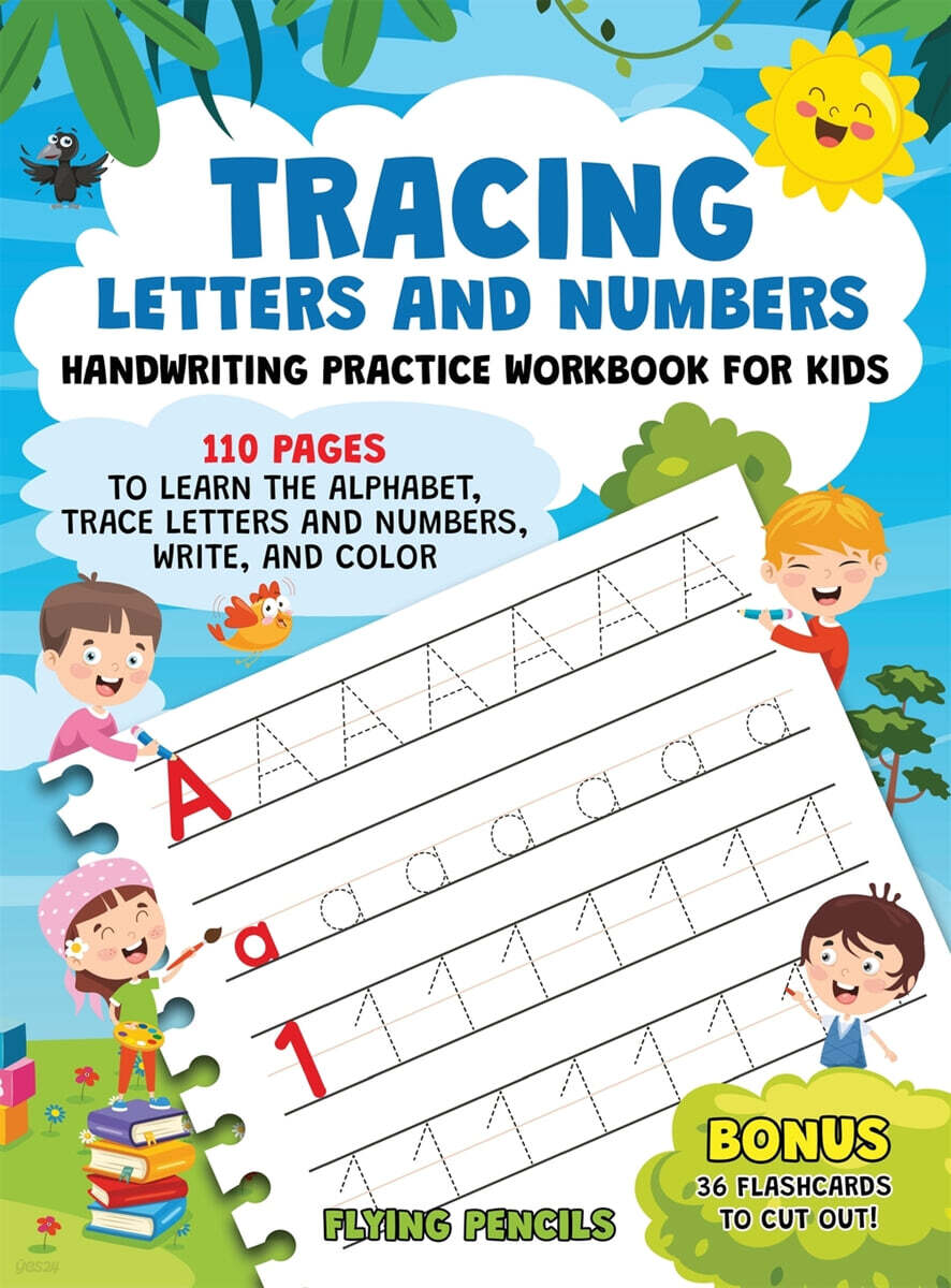 Tracing Letters and Numbers: Handwriting Practice Workbook for Kids ...