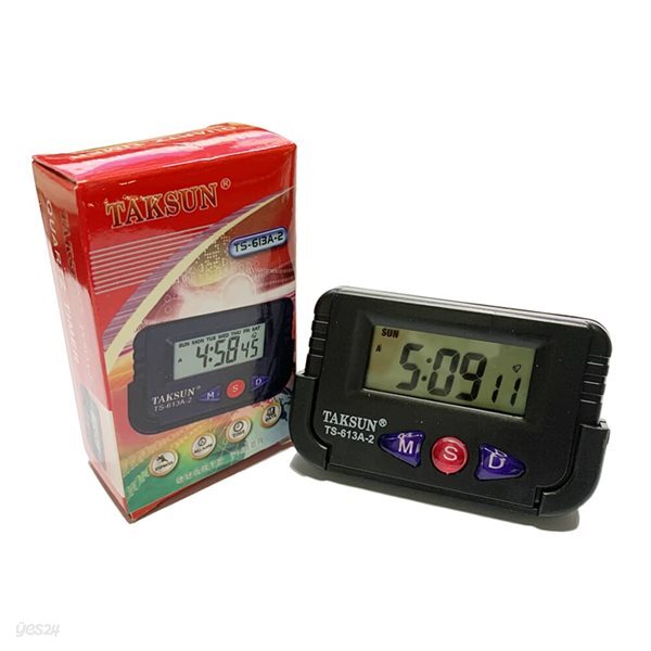 Taksun Ts-613a-2 휴대용 전자시계 알람 스톱워치 - Yes24