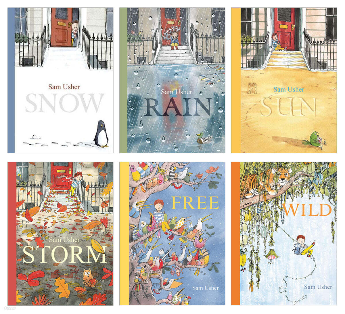 샘 어셔 원서 그림책 6종 세트 Sam Usher Paperback 6 Book Set - YES24