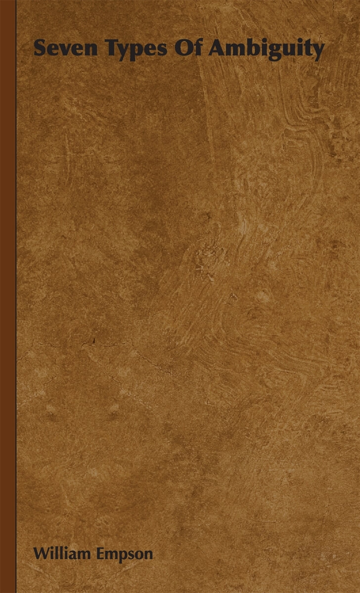 Seven Types Of Ambiguity - 예스24