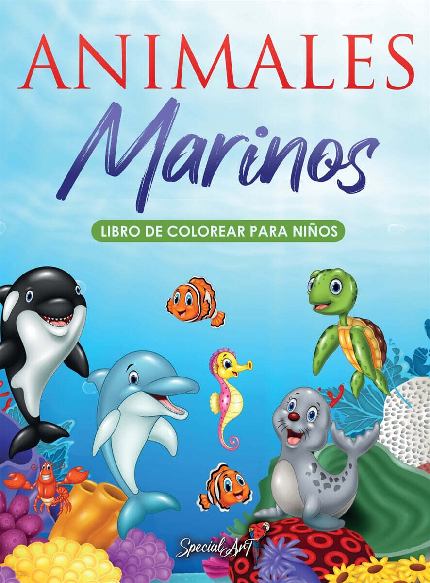 Animales Marinos - Libro de Colorear para Ninos - 예스24