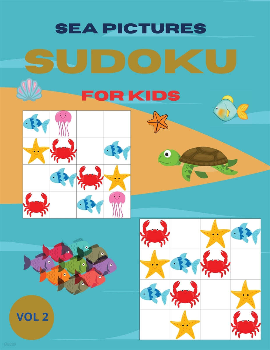 Sea Pictures SUDOKU for Kids - 예스24