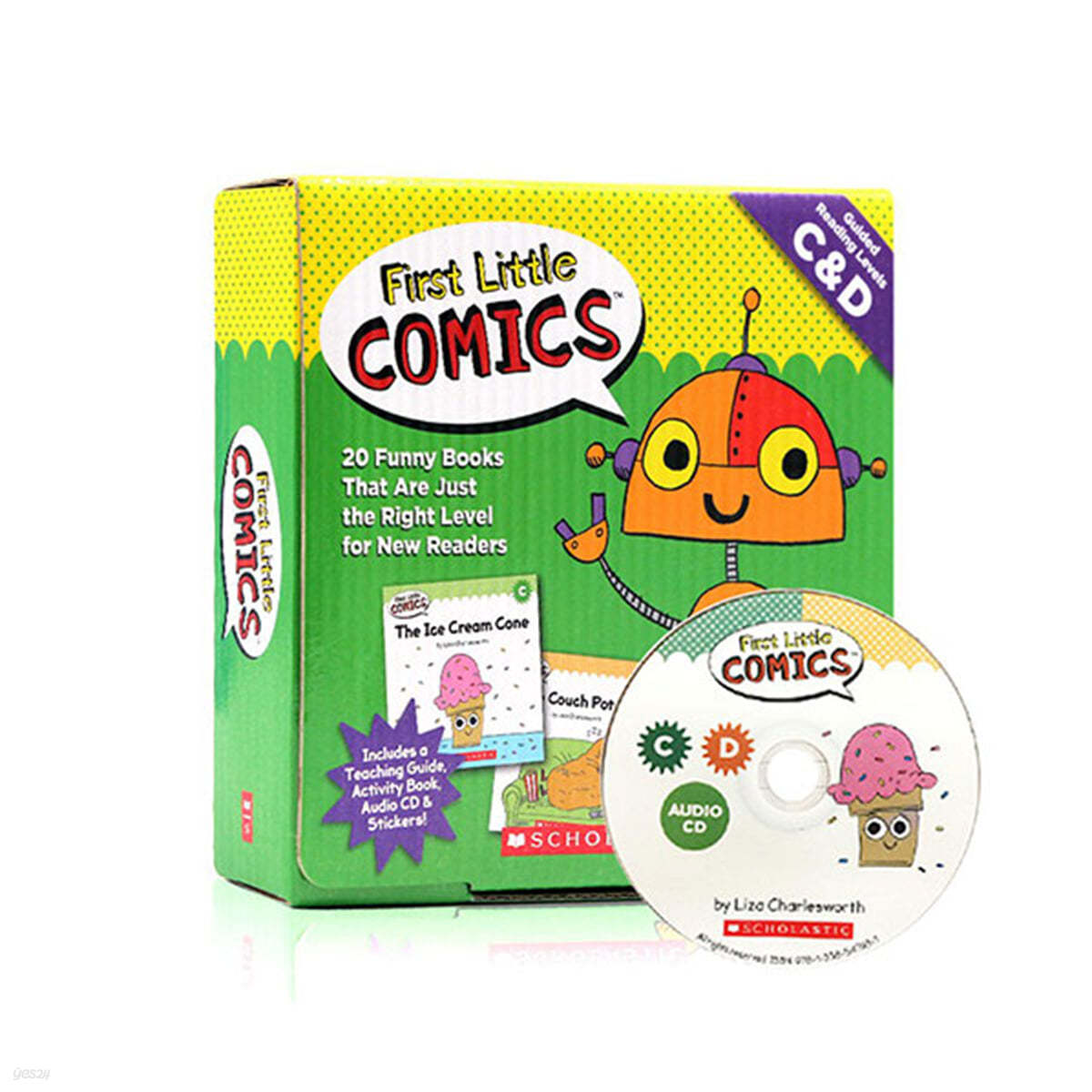 First Little Comics : Guided Reading Levels C & D (Book & CD) - 예스24