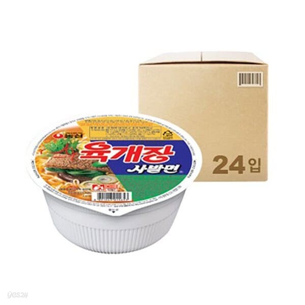 [농심] 육개장 사발면 (86g x 24개) - YES24