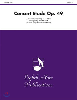 Concert Etude, Op. 49: Solo Trumpet and Concert Band, Conductor Score ...