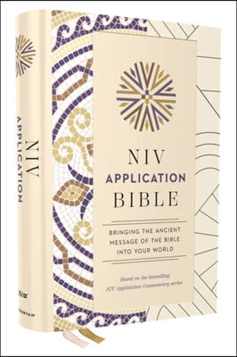 NIV Application Bible, Hardcover, Multi-Cream, Red Letter, Comfort Print: Bringing the Ancient ...