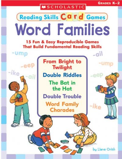 Reading Skills Card Game Word Families - 예스24