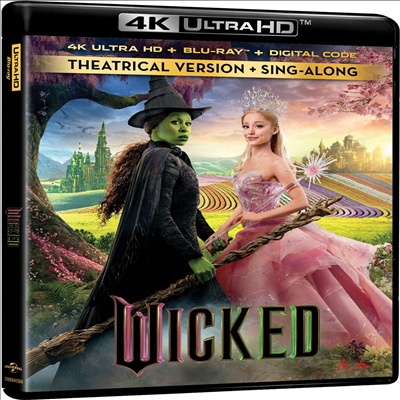 Wicked (4K Ultra HD+Blu-ray)(한글무자막)(4K Ultra HD) - 예스24
