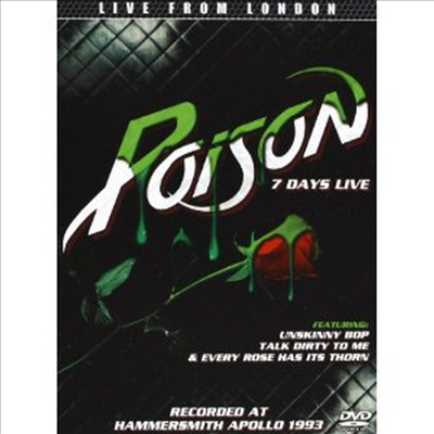Poison - Live From London - 7 Days Live (DVD)(2013) - 예스24
