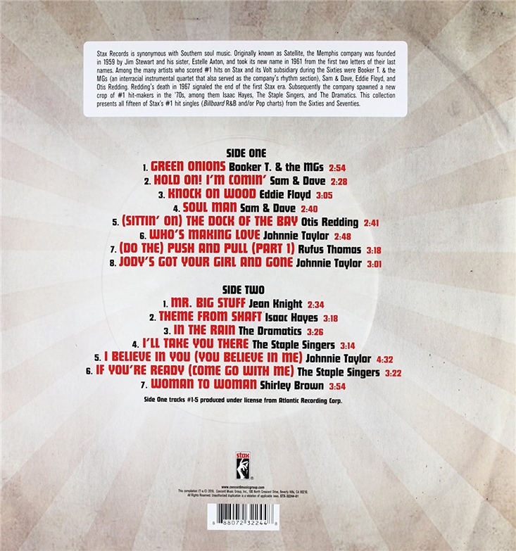 Stax Number Ones (스택스 넘버 원즈: 스택스 레코드의 베스트 컴필레이션) [LP] - 예스24