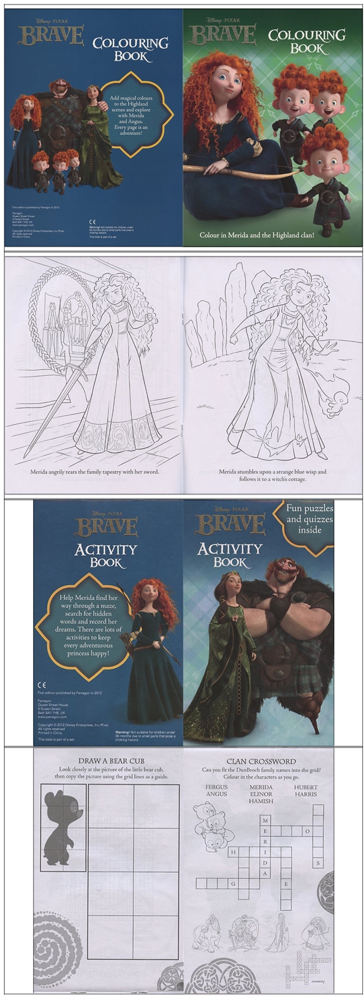 Disney Pixar Brave Colouring And Activity Book | DISNEY ENTERPRISES ...