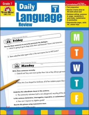 Daily Language Review, Grade 7 - 예스24