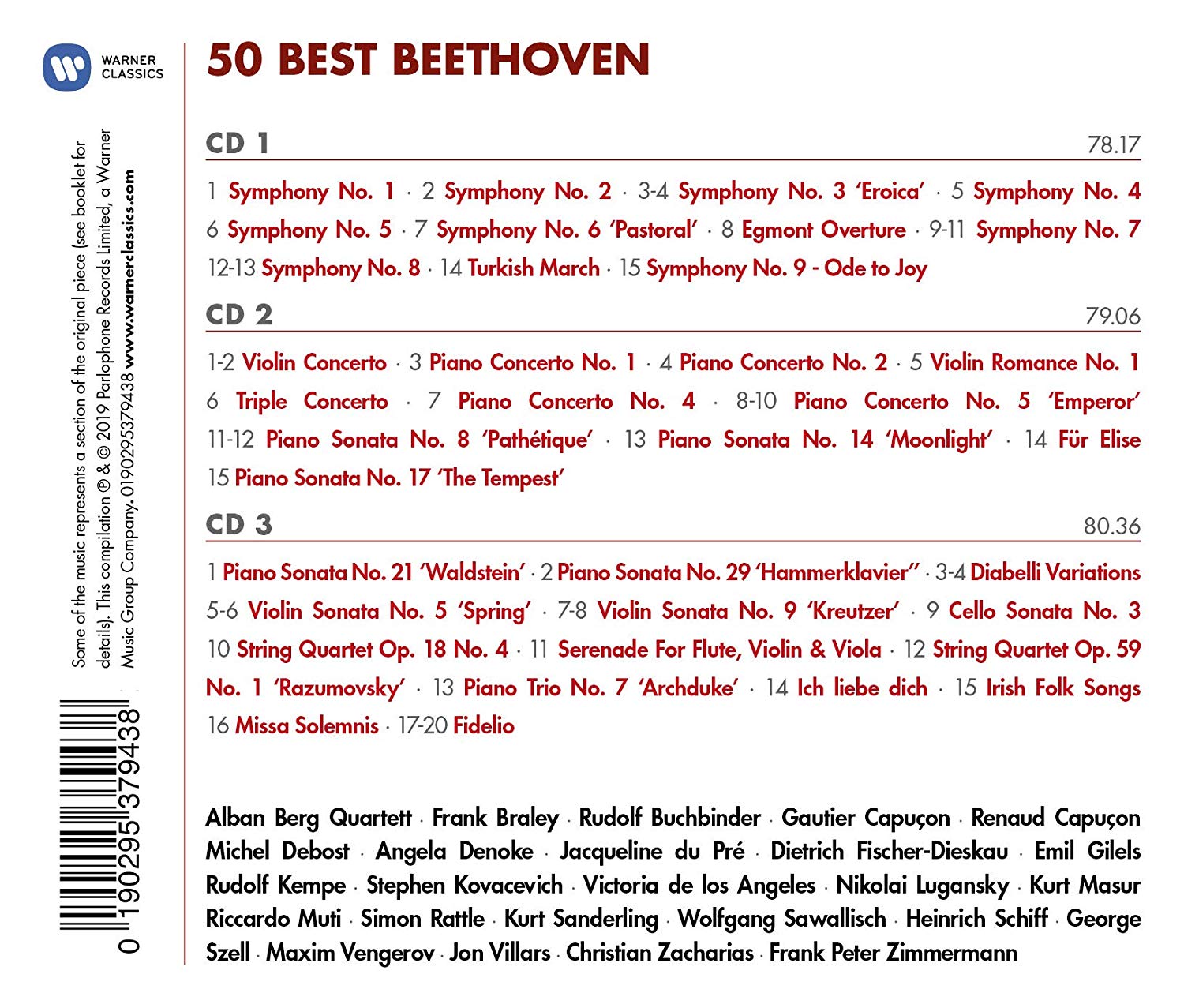 베토벤 베스트 50 (50 Best Beethoven) - 예스24