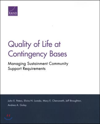 Quality of Life at Contingency Bases: Managing Sustainment Community ...
