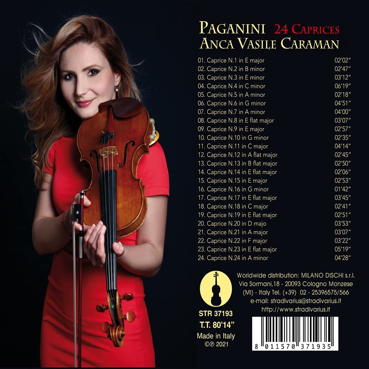 Vasile Anca Caraman 파가니니: 24개의 광시곡 (Paganini: 24 Caprices for Solo ...