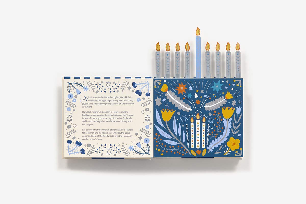 Hanukkah in a Book (Uplifting Editions): Jacket Comes Off. Candles Pop ...
