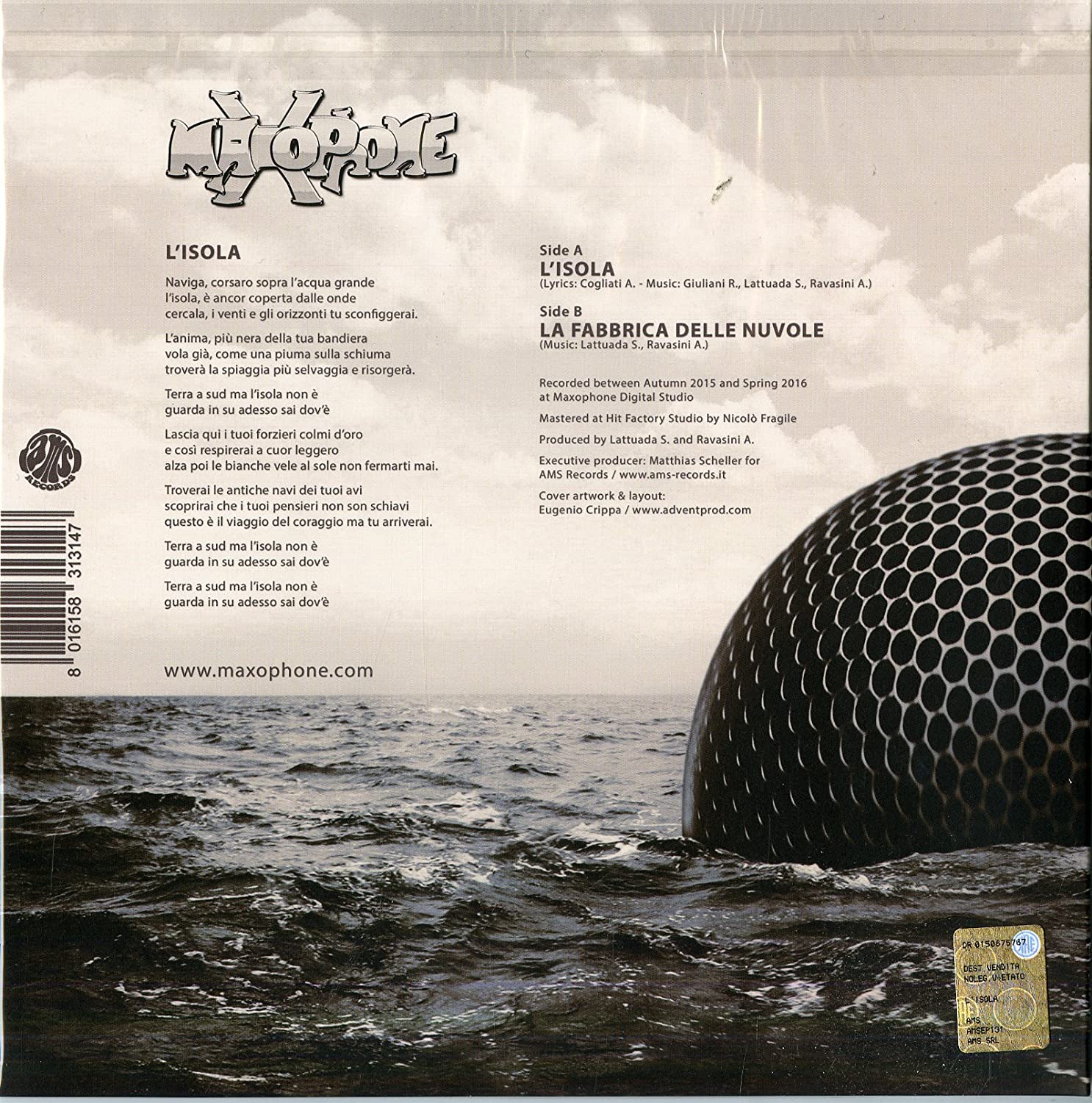 Maxophone (막소포네) - L'isola [솔리드 실버 컬러 LP] - 예스24