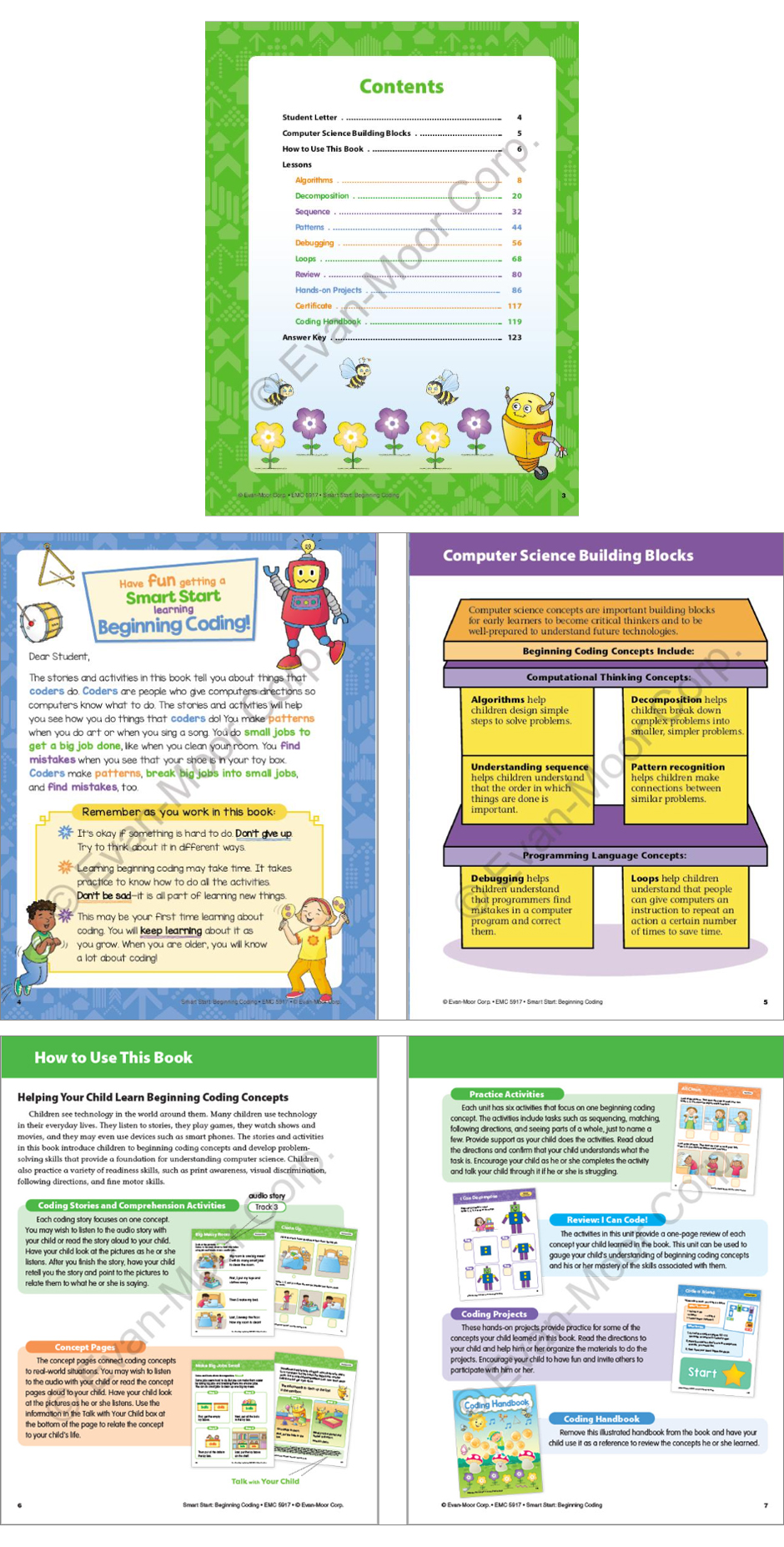Smart Start: Beginning Coding Stories and Activities, Prek Workbook - 예스24