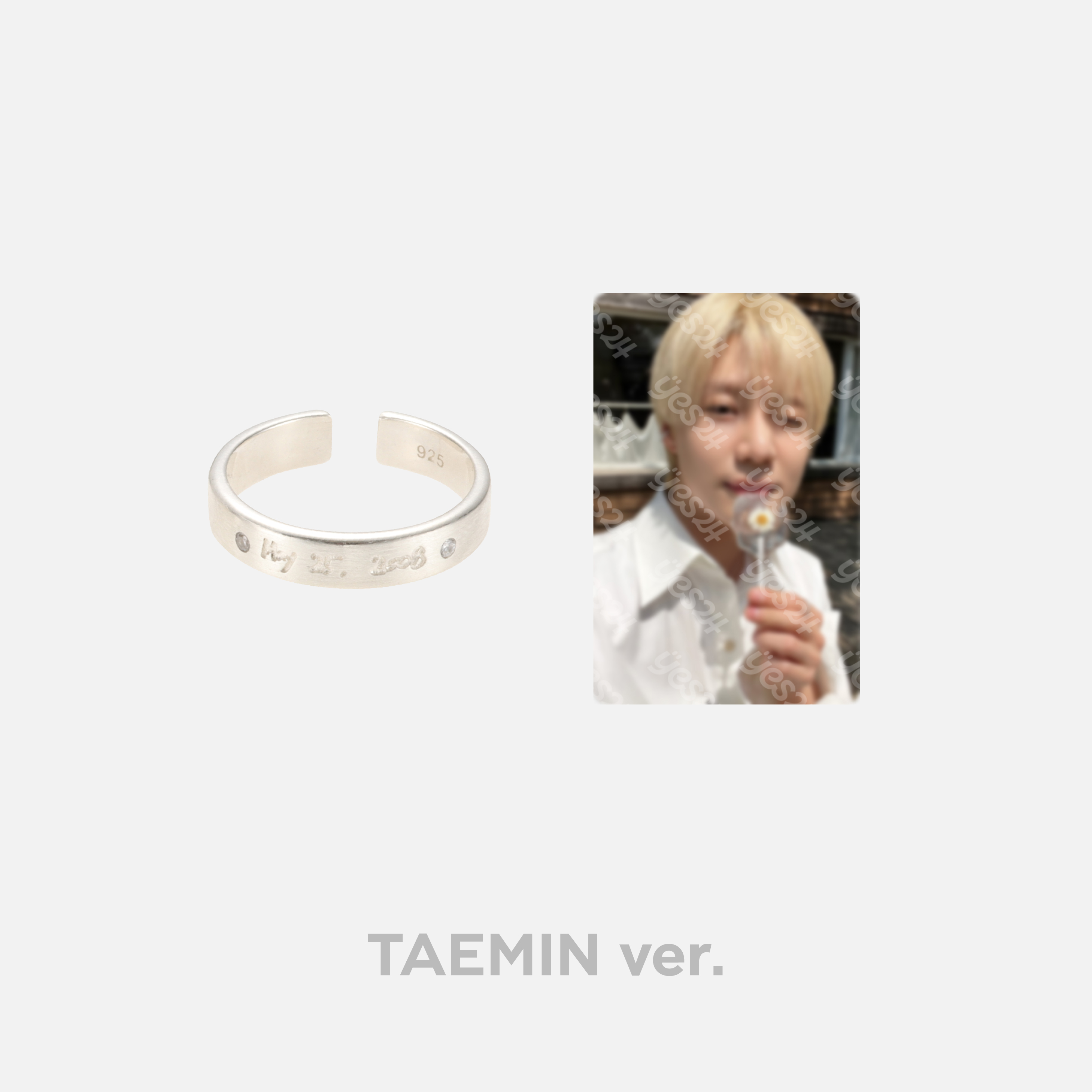 SHINee POP-UP [THE MOMENT OF Shine] RING + PHOTO CARD [태민 ver.] - YES24