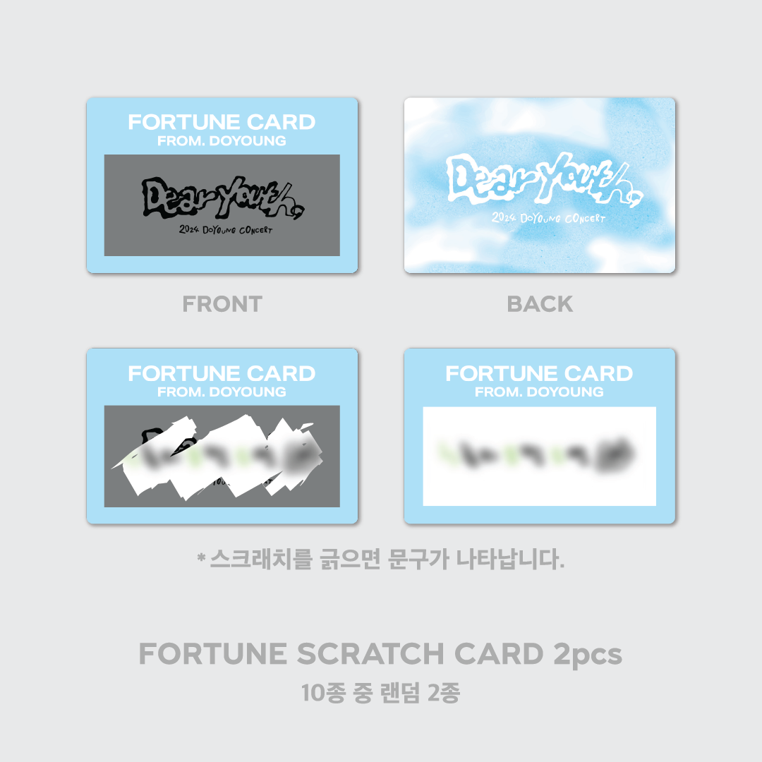 2024 DOYOUNG CONCERT [Dear Youth,] FORTUNE SCRATCH CARD SET - 예스24