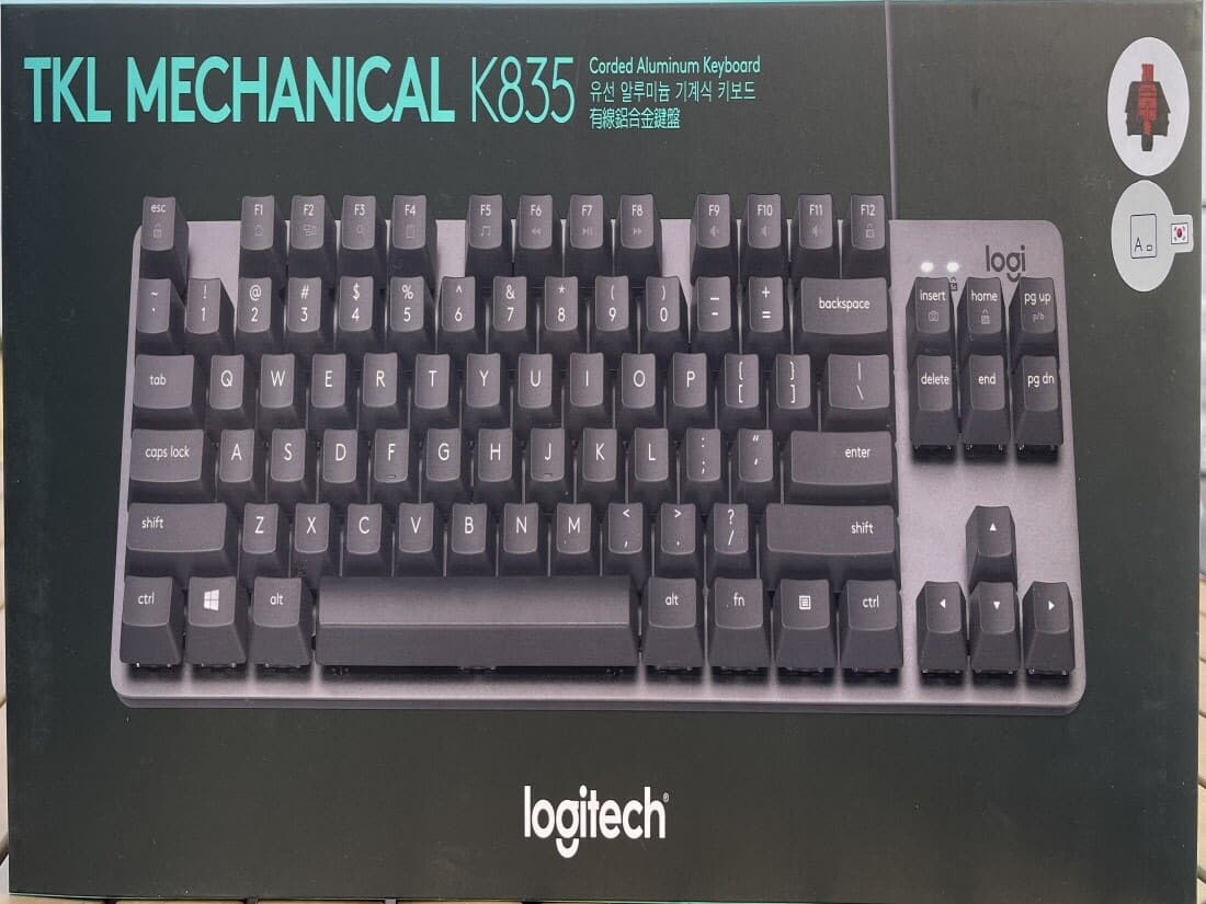 프로 로지텍TKL MECHANICAL K835유선알루미늄 기계식키보드 - 예스24