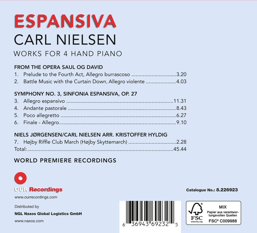 Rikke Sandberg / Kristoffer Hyldig 닐센: 네 손을 위한 피아노 작품집 (Nielsen ...