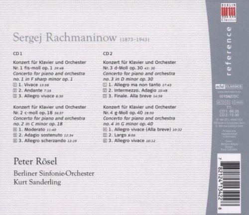 Peter Rosel / Kurt Sanderling 라흐마니노프: 피아노 협주곡 (Rachmaninov: Piano ...