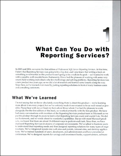 Professional SQL Server 2005 Reporting Services - 예스24