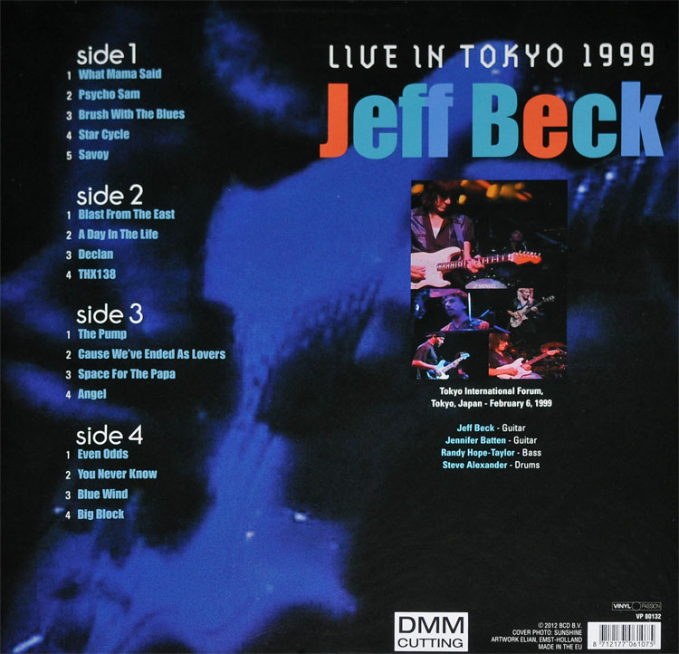 Jeff Beck - Jeff Beck: Live In Tokyo 1999 - 예스24