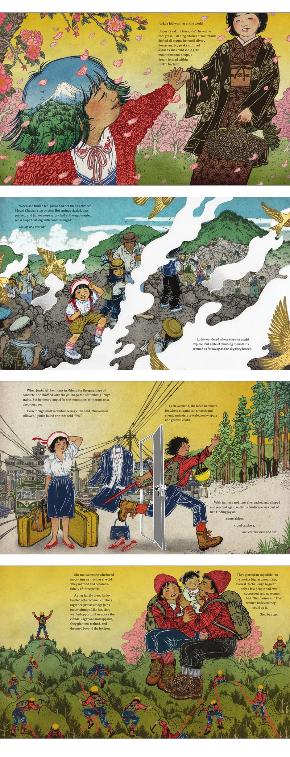 Up, Up, Ever Up! Junko Tabei: A Life in the Mountains : 2025 칼데콧 아너 수상작 ...