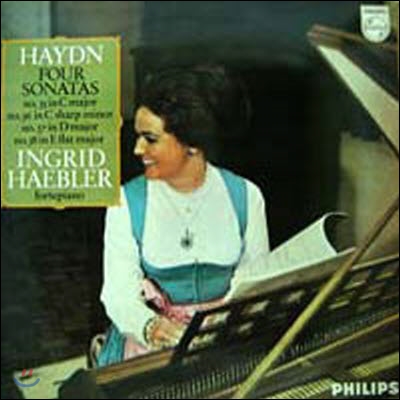 [중고] [LP] Ingrid Haebler / Haydn : Four Sonatas - No.35, 36, 37, 38 ...