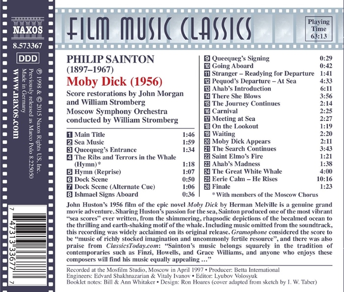 Moscow Symphony Orchestra 필립 생통: 영화음악 `모비 딕` (Philip Sainton: Moby Dick ...